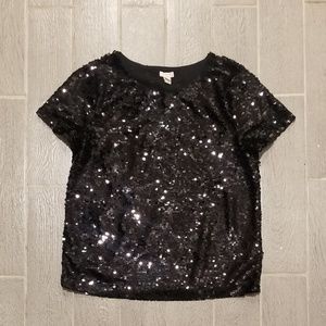 J. Crew | Tops | J Crew Sequin Shirt | Poshmark